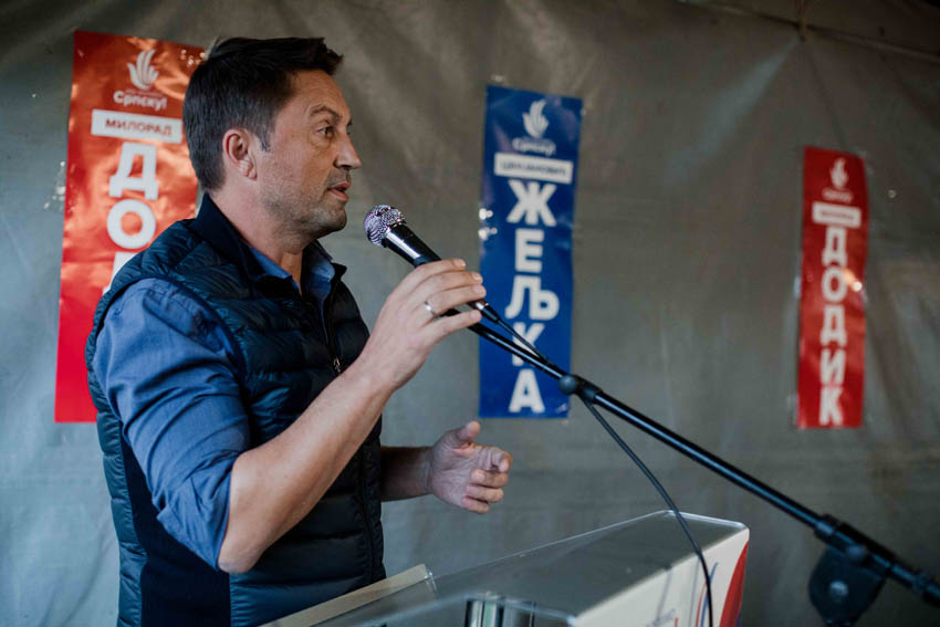 Slavenko Ristić u Patkovači: Milorad i Željka znače slobodu i napredak ...